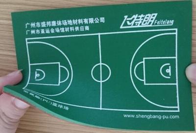 China Outdoor Basketball Badminton Court PU Sports Flooring Silicon Poly Coating 13mm for sale