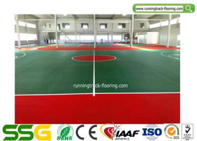 China Silicon PU Multifunctional Sandwich System Sport Court Flooring for Basketball 8mm for sale