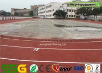 China Modified PU Mixed EPDM Granules Athletics Running Track Flooring 13mm Thickness IAAF Certified for sale