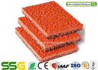 China Modified PU Mixed EPDM Granules Athletics Running Track Flooring 13mm Thickness IAAF Certified for sale
