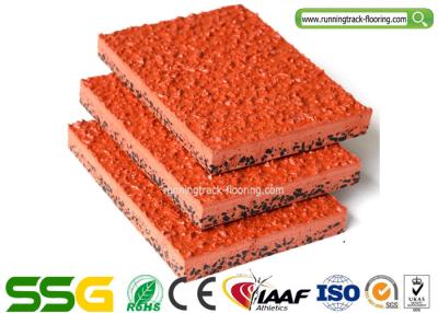 China Modified PU Mixed EPDM Granules Athletics Running Track Flooring 13mm Thickness IAAF Certified for sale