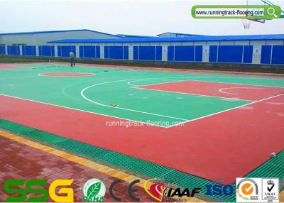 China Basketball Silicon PU Sports Flooring 8mm Waterproof Fadeless Surface for Indoor Outdoor Courts for sale