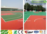 China Multifunctional Silicon PU Sport Court Flooring 13mm for Badminton Tennis Basketball for sale