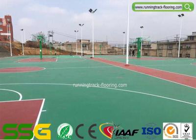 China Silicone Polyurethane PU Flooring 7mm for Sport Court Basketball Volleyball Court for sale