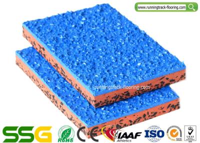 China Customized PU Mixed EPDM Granules Rubber Athletic Track 13mm for Volleyball Court for sale