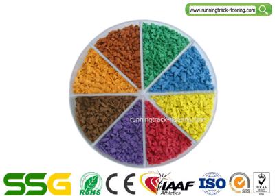 China 8mm Thickness EPDM Granule for Running Track Rubber Court SGS Certified 25kg Bag for sale
