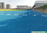China PU Mixed EPDM Breathable Gym Running Track Customized Color Surface for sale