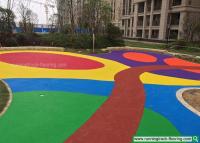 China Colorful EPDM Rubber Granules Flooring 0.5-3mm for Kindergarten Playground Safety for sale