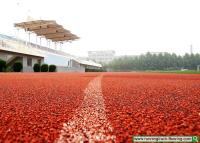 China Eco - friendly Breathable Rubber Running Track Material For Playground Flooring for sale