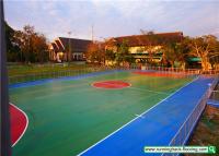 China 4mm Silicon PU Outdoor Basketball Court Floor Mat Seamless Weather Resistant for sale
