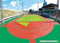 China Polyurethane Synthetic Rubber Running Track Flooring 13mm Non-toxic Sports Surface for sale