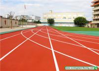 China Full PU Mixed Recycled Rubber Running Track Flooring 13mm Thickness EPDM Surface for sale