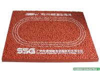 China 13mm EPDM SBR Rubber Running Track Mixed Basketball Court Durable All Weather for sale
