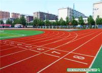 China Full PU Mixed Recycled Rubber Running Track Flooring 13mm Thickness IAAF Certified for sale