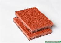 China Full PU Mixed Recycled Rubber Running Track Flooring 13mm Thickness IAAF Certified for sale