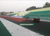 China 13mm Breathable EPDM SBR Rubber Running Track Flooring On-Site Construction Service for sale