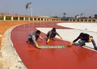 China 13mm Breathable EPDM SBR Rubber Running Track Flooring On-Site Construction Service for sale