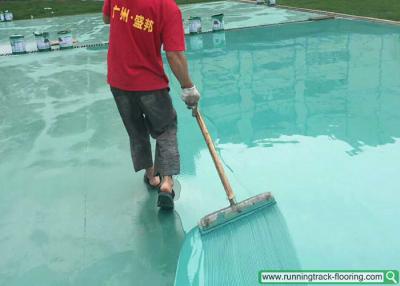 China Silicon PU Sport Court Installation Service 4-8 mm Thickness On Site Construction for sale