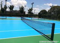 China Shanghai Ecological Park Silicon PU Sports Court Construction Case Basketball Tennis for sale