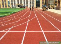 China Spray Coating Permeable Running Track 13mm Hebei School Sports Rubber Flooring for sale