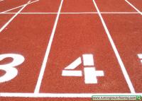 China Spray Coating Permeable Running Track 13mm Hebei School Sports Rubber Flooring for sale