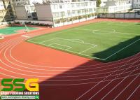 China Synthetic Permeable Running Track On Site Construction Service 13mm Thickness for sale