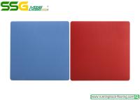 China PVC Vinyl Flooring Tiles 4.5mm-7.2mm Thick Gym Rubber Flooring Mats for Sports Clubs for sale