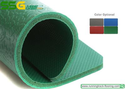 China Outdoor Waterproof PVC Vinyl Flooring 4.5mm Gravel Style for Sports Courts for sale