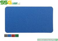 China Outdoor Waterproof PVC Vinyl Flooring 4.5mm Gravel Style for Sports Courts for sale