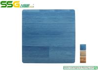 China Green PVC Vinyl Sports Flooring 4.5mm Indoor Basketball Flooring Shock Absorbent for sale