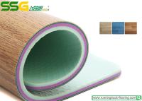 China Multi Purpose PVC Vinyl Flooring 4.5mm 7.2mm Oak Style for School Sports Flooring for sale