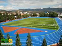 China 400m Self Knot Full PU Running Track Recycled Rubber Flooring for University for sale