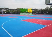 China Silicon PU Sports Court Construction Project Case for Guangzhou University 13mm for sale
