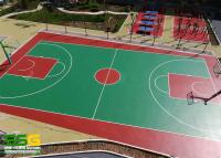 China Outdoor Silicon PU Sports Flooring Stable Tennis Court Surfacing Material 13mm for sale