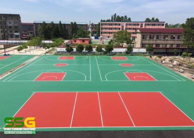 China 7mm Silicon PU Sandwich System Sport Court Flooring for Badminton Basketball Volleyball for sale