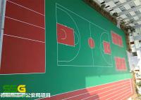 China Silicone PU Sports Floor Surface for Indoor Outdoor Gym Easy Clean 10mm for sale