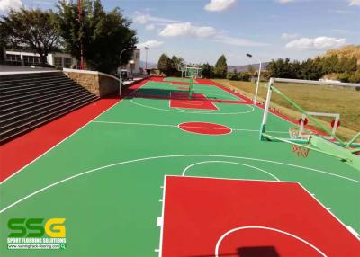 China ITF Approved SPU Silicone Polyurethane Tennis Court Surfacing 3-8mm Thickness for sale