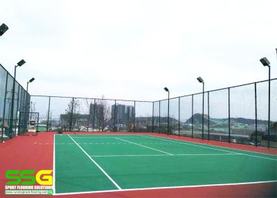 China Durable 8mm PU Sport Court Surface Corrosion Resistant Surfacing for Basketball Tennis for sale