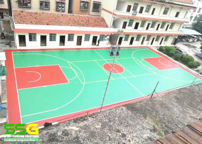China Wear Resistant Acrylic Basketball Court Surface 5-8 Year Lifespan Non Slip Sports Flooring for sale