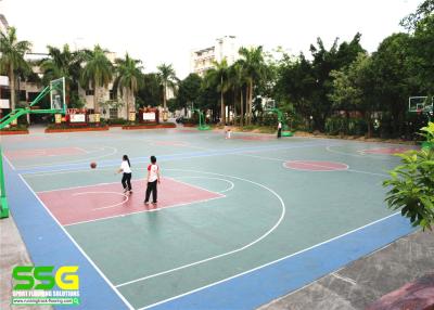 China Eco-Friendly SPU Sports Flooring Rubber Mat 3-5mm for Basketball Court for sale