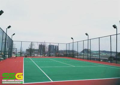 China Anti-Slip Sport Court Flooring Silicon PU Paint for Indoor Badminton Court 2.2MPa Tensile Strength for sale