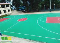 China Acrylic Sports Court Surface Flooring 4.0mm-6.0mm Shock Absorbing Tennis Court Coating for sale