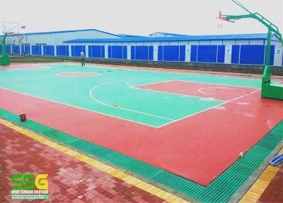 China Acrylic Sports Court Surface Flooring 4.0mm-6.0mm Shock Absorbing Tennis Court Coating for sale