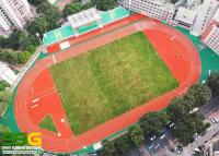 China School Construction Project Case  Prefabricated Roll Running Track for Standard 400m Site for sale