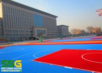 China PP Plastic Suspended Interlocking Rubber Floor Tiles 250x250x13mm for Basketball Court Flooring for sale