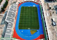 China 400m Blue Rubber Running Track for Stadium Flooring Large Construction Project for sale