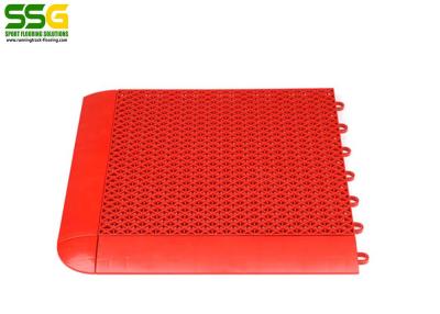 China PP Interlocking Rubber Floor Tiles 304.8x304.8x15.8mm Basketball Sports Court Material for sale