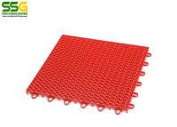 China PP Interlocking Rubber Floor Tiles 304.8x304.8x15.8mm Basketball Sports Court Material for sale