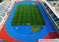China 400m Blue Rubber Running Track for Stadium Flooring Large Construction Project for sale
