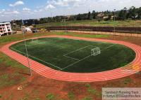 China Sandwich PU System Running Track Construction Project Case In Kenya for sale